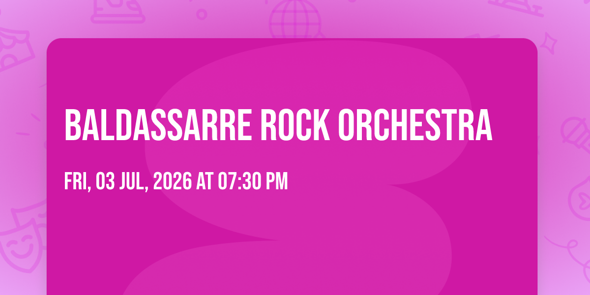 Baldassarre Rock Orchestra at Music Box Supper Club, Cleveland on 3rd ...