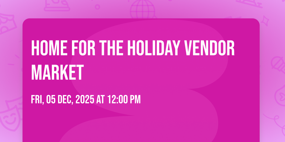 Home for the Holiday Vendor Market , 955 Oliver Road, Thunder Bay, ON, Canada, Ontario P7B 5E1 ...
