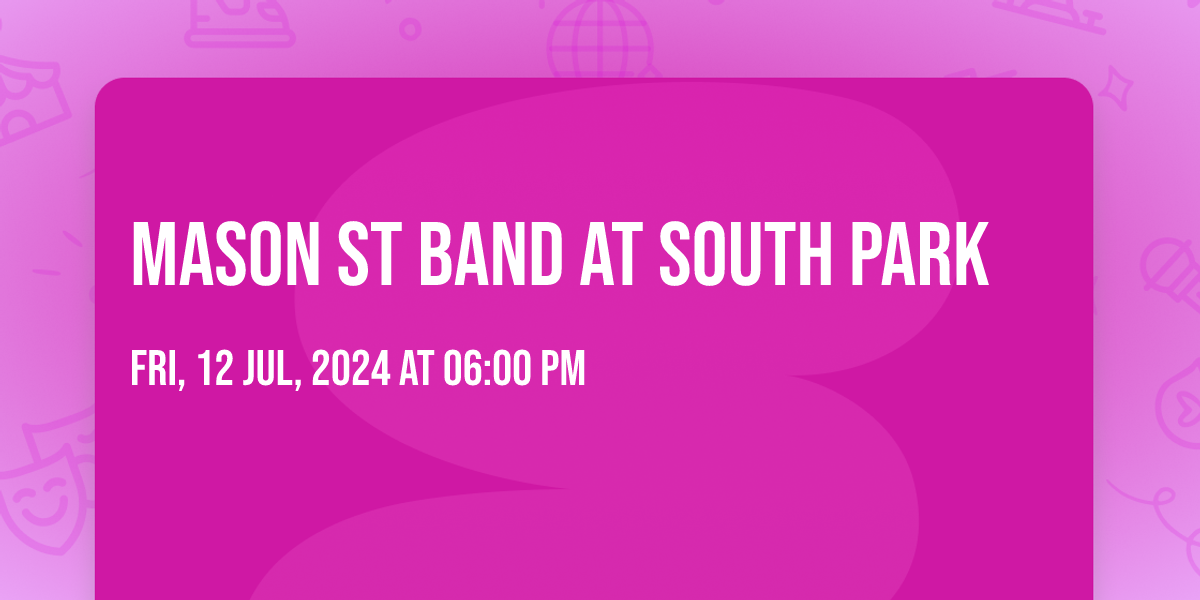 Mason St Band at South Park at South Park, Oshkosh on 12th July, 2024