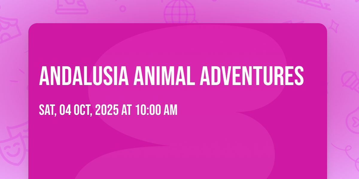 Andalusia Animal Adventures, 407 W Bypass, Andalusia, AL, United States ...