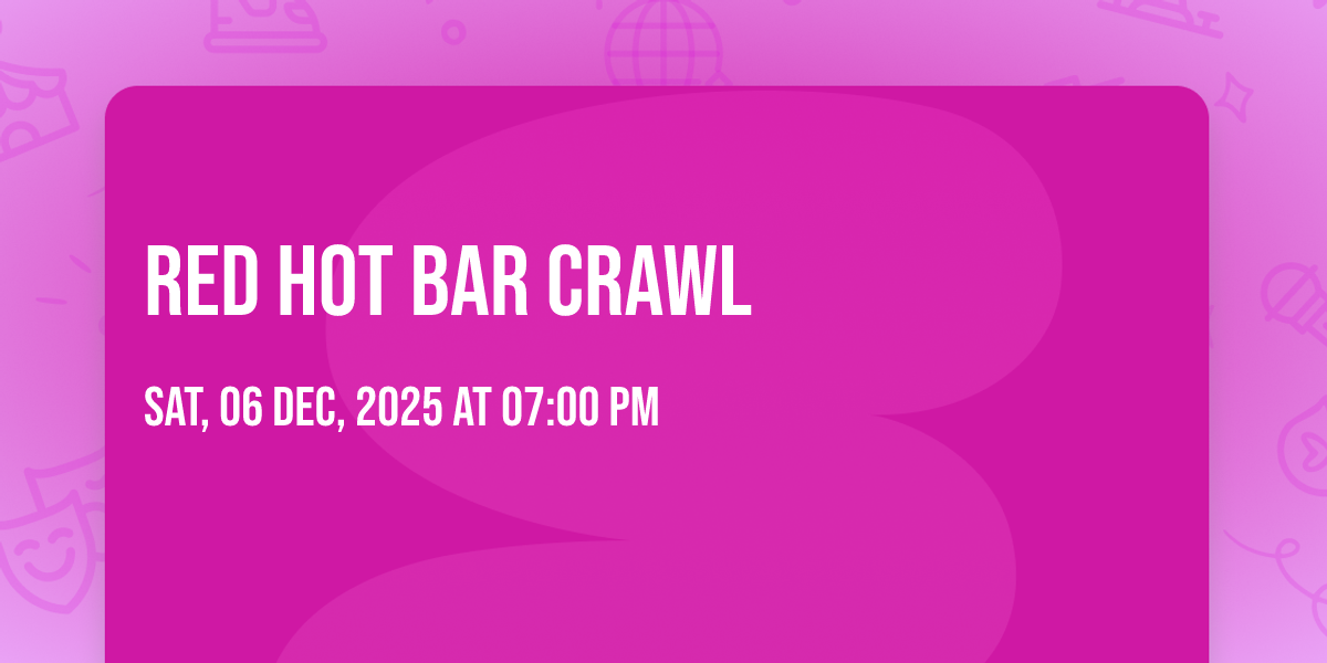 RED HOT BAR CRAWL at 281 5-6 Soi Buakhao, Nongprue Bang Lamung District ...