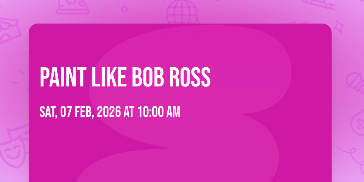 Paint Like Bob Ross, 1205 S 8th St, Lanett, AL 36863-2513, United ...