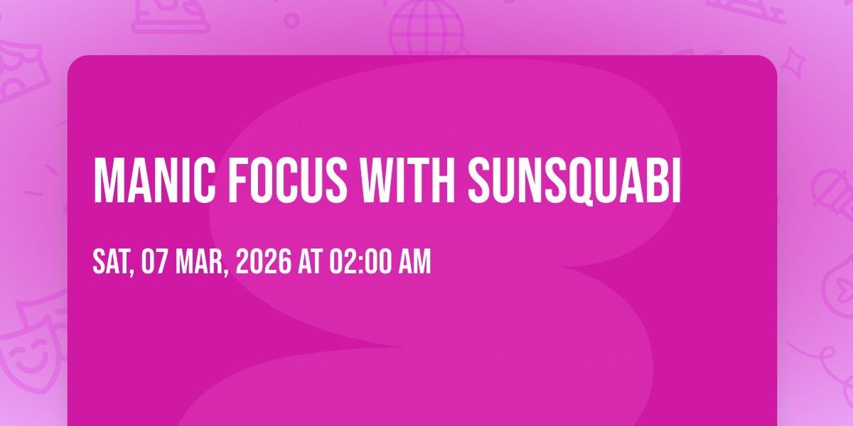 Manic Focus with Sunsquabi, Music Farm, Charleston, 7 March 2026 ...