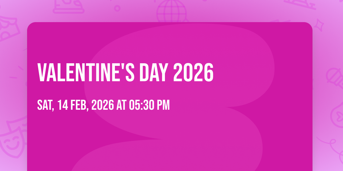 Valentines Day 2026 at The Rolling Acres, Bowmanville on 14th February ...