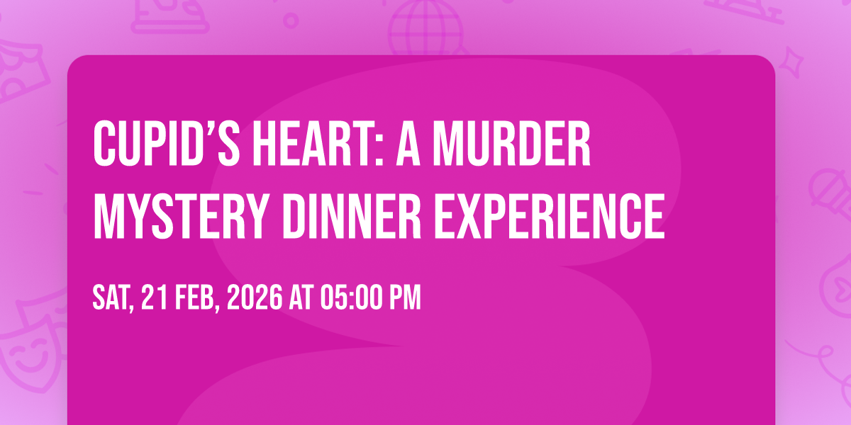 Cupid’s Heart: 💔 A Murder Mystery Dinner Experience, The Jousting Lemur ...