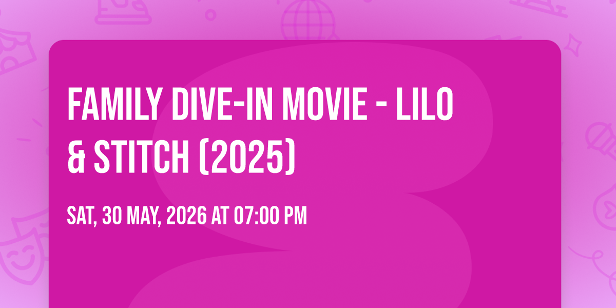 Family Dive-in Movie - Lilo & Stitch (2025), Oro Valley Aquatic Center ...