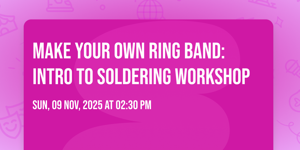 Make Your Own Ring Band: Intro to Soldering Workshop, Meadville Pa, 9 ...