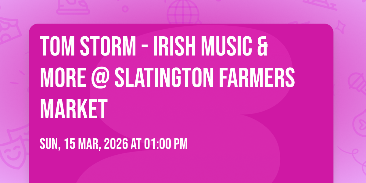 Tom Storm - Irish Music & more @ Slatington Farmers Market, The ...