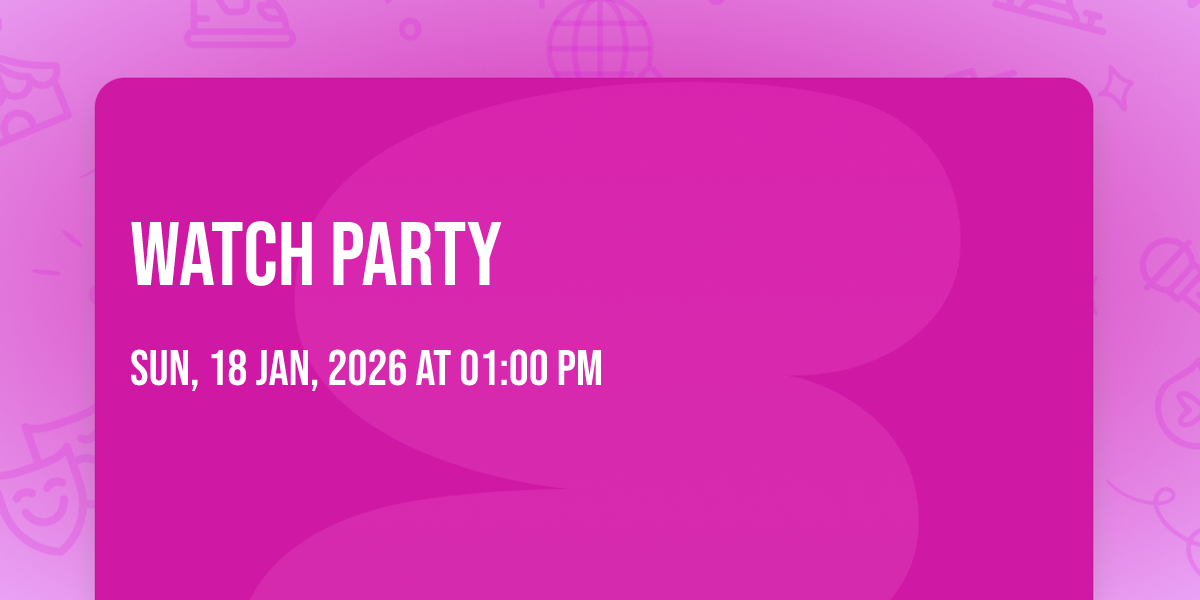 Watch Party at 772 West Harvard Avenue, Roseburg, OR 97471 on 18th ...