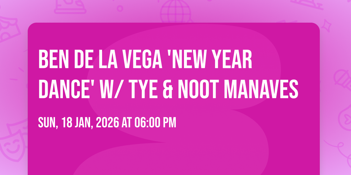 Ben De La Vega New Year Dance w/ Tye & Noot Manaves , PJ's Dancetique ...