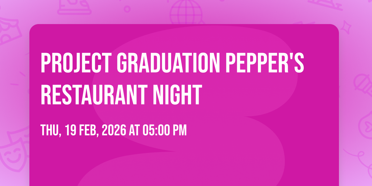 Project Graduation Peppers Restaurant Night, Peppers Mexican grill-bar ...