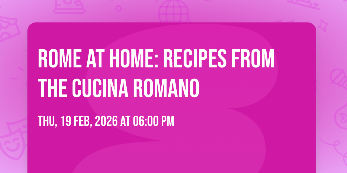 Rome at Home: Recipes from the Cucina Romano at Mitchell Hall, Columbus ...