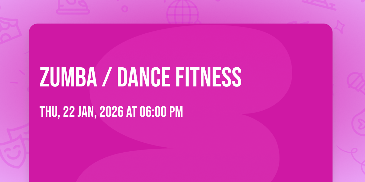 Zumba / Dance Fitness, Gentry Public Library, 22 January 2026 | AllEvents