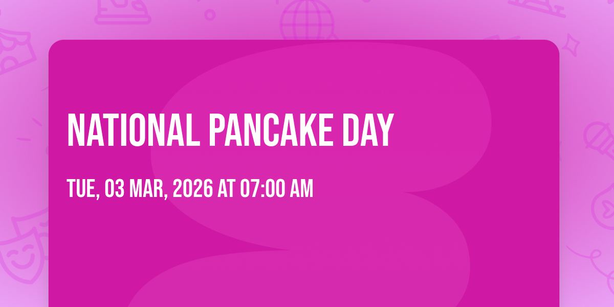 National pancake day, 4233 IL-159, Glen Carbon, IL, 3 March 2026 ...