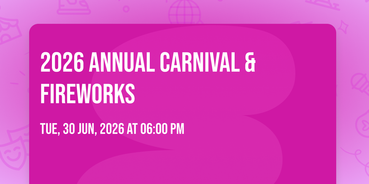 2026 Annual Carnival & Fireworks at 521 Houston Rd, Ambler, PA 19002 ...