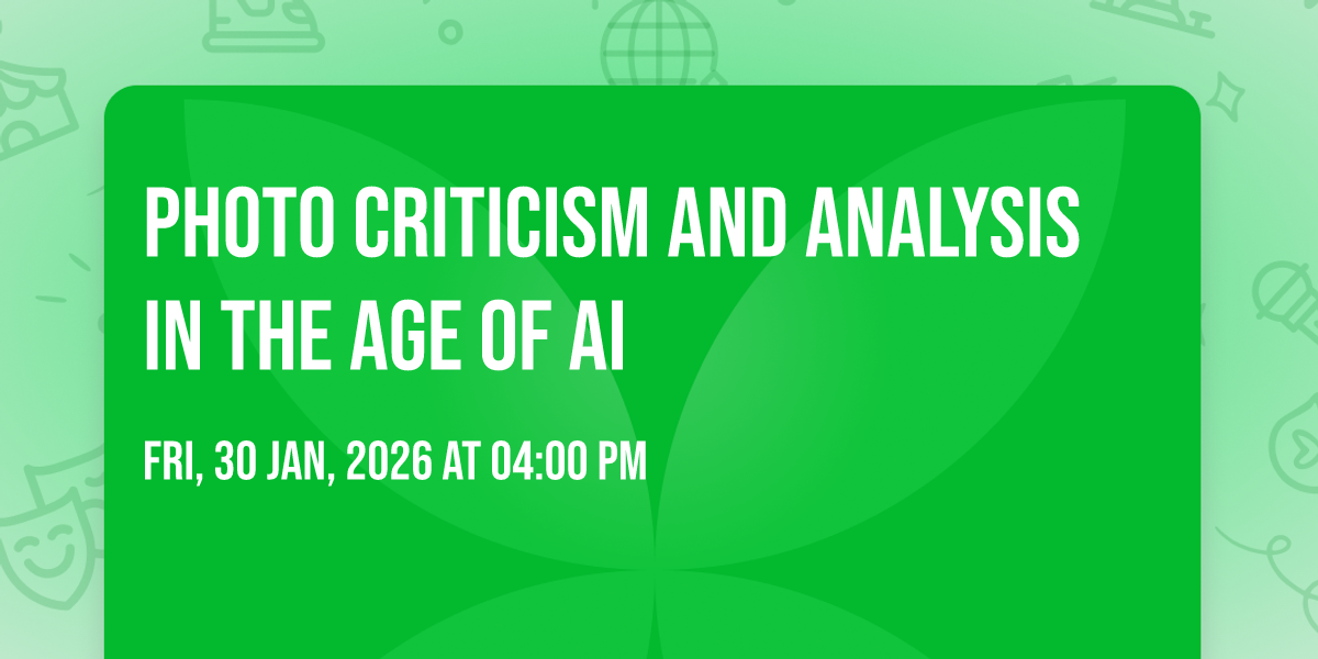 Photo Criticism and Analysis in the Age of AI, Rajasthan International ...