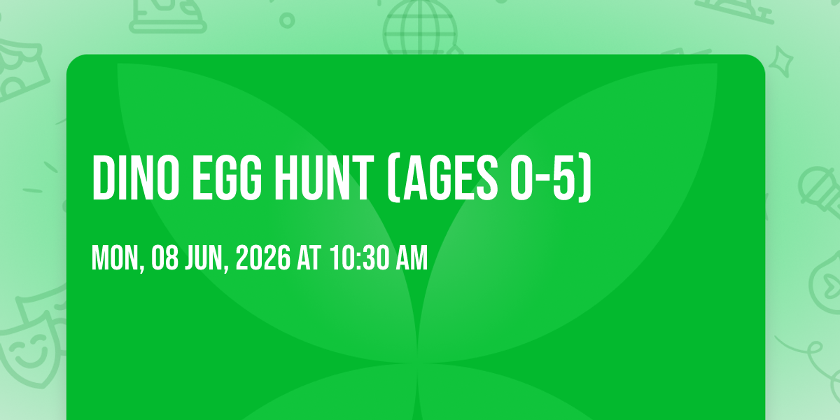 Dino Egg Hunt (Ages 0-5) , 909 W Main St, Cabot, AR, United States ...