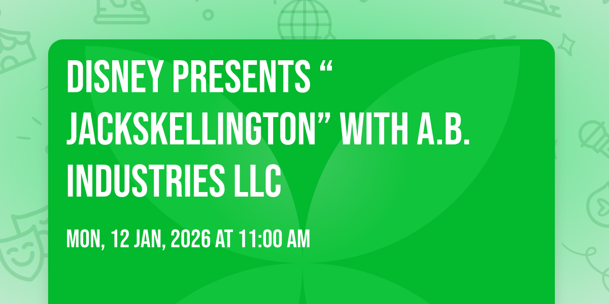 Disney presents “JackSkellington” with A.B. Industries LLC, 119 S ...