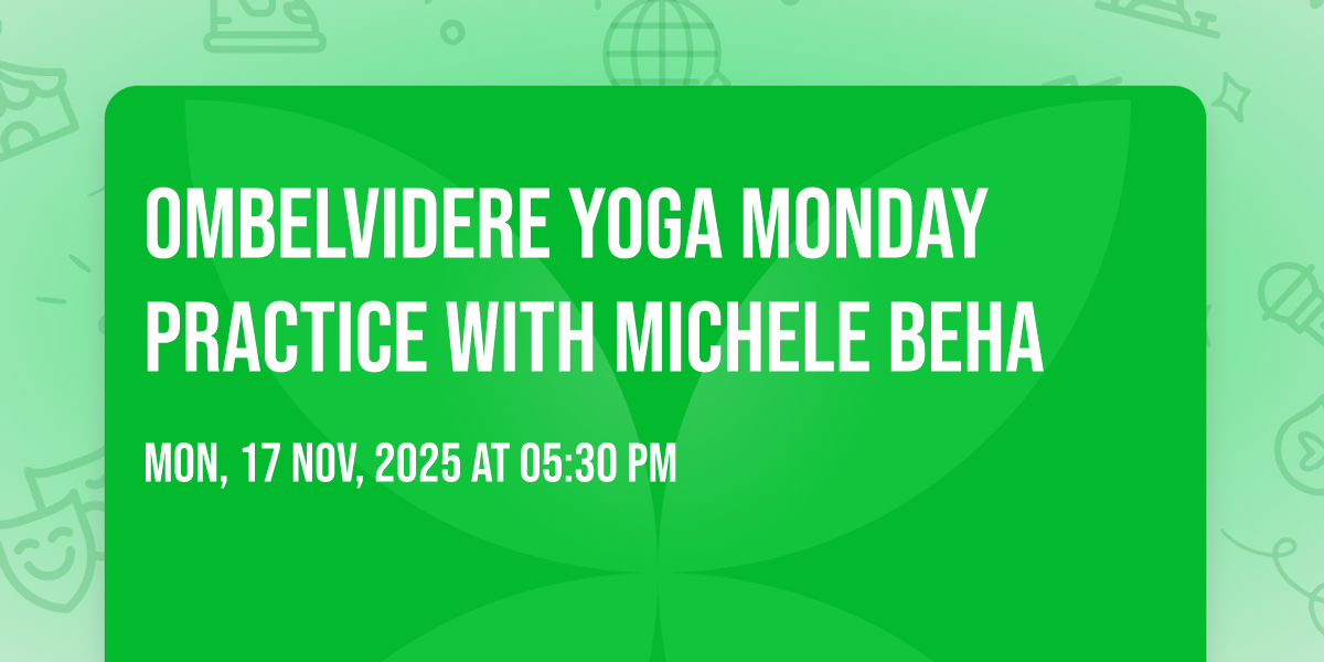 OmBelvidere Yoga Monday Practice with Michele Beha, St Patrick's Roman ...
