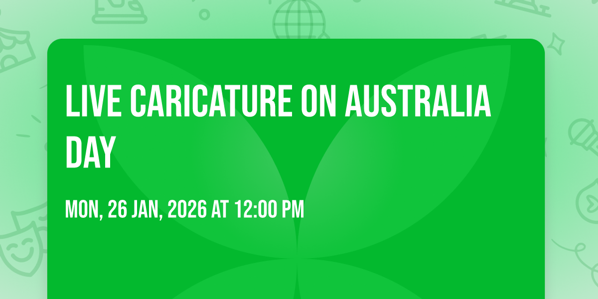 LIVE CARICATURE ON AUSTRALIA DAY, Warung Sports, Denpasar, 26 January ...