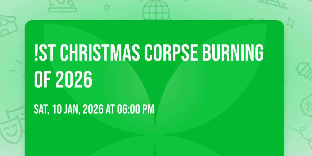!st Christmas corpse burning of 2026, 7800 NW 69 Te. Tamarac, 33321, 10 ...