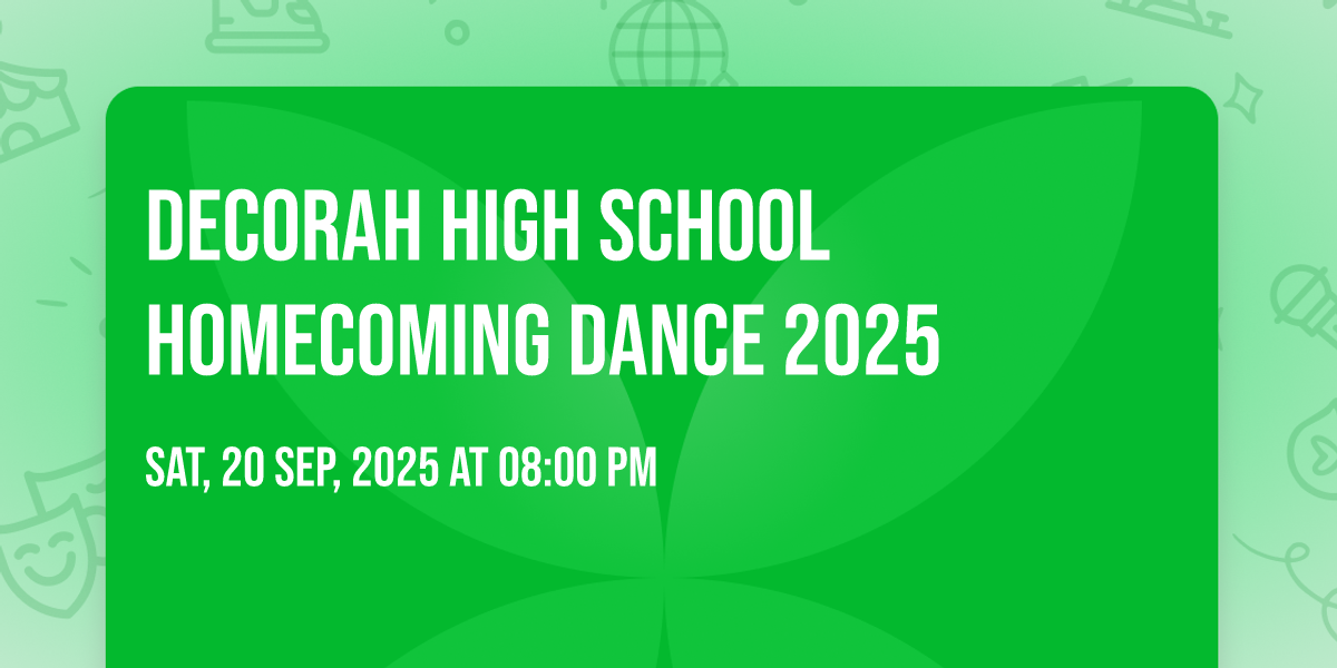 Decorah High School Homecoming Dance 2025, Winneshiek County Fair ...