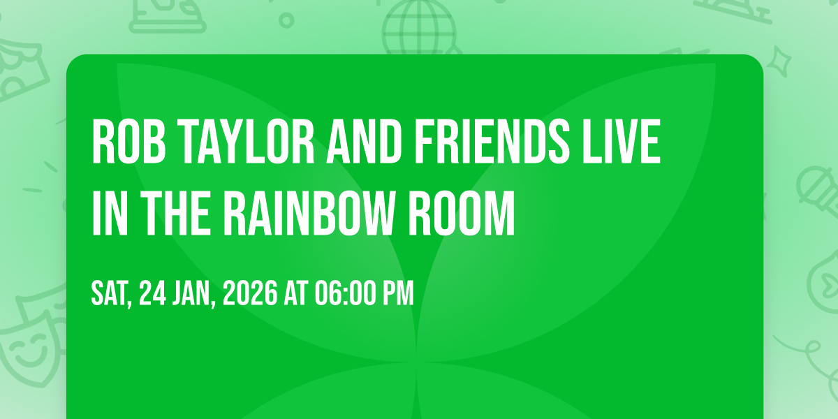 Rob Taylor and Friends LIVE in The Rainbow Room, 110 Keawe St, Hilo, HI ...