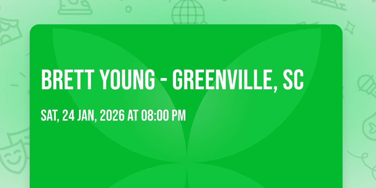 Brett Young - Greenville, SC at Peace Center, Greenville on 24th ...