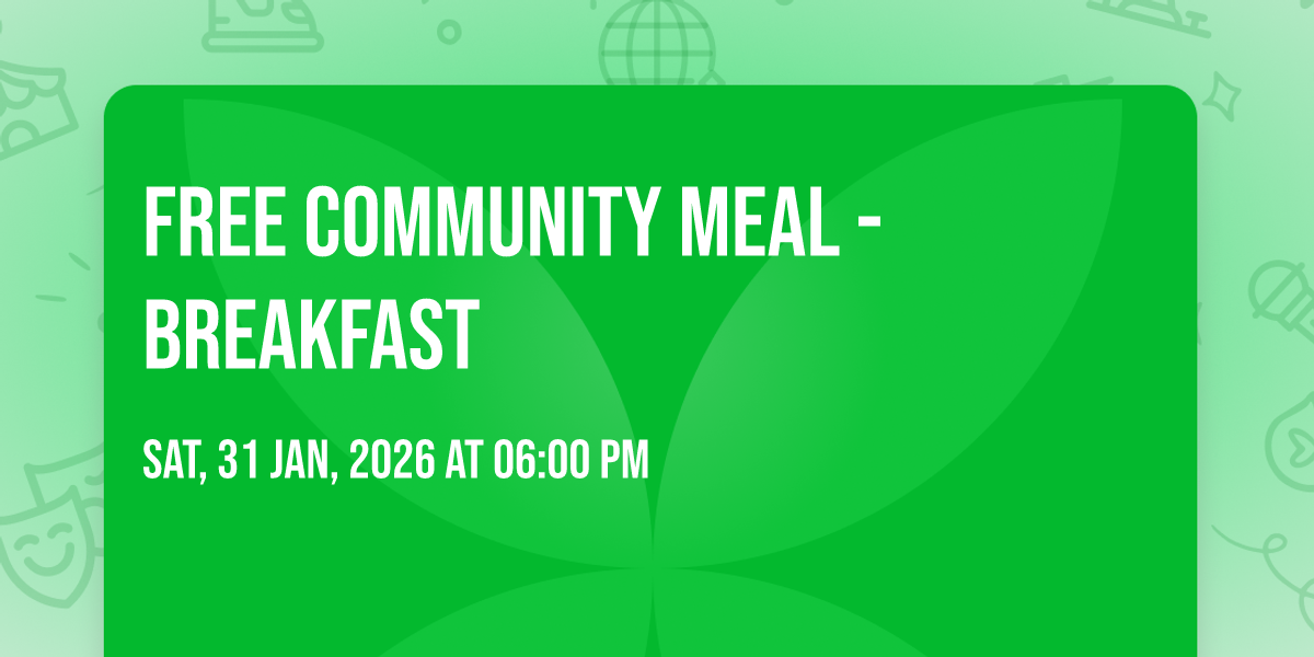 Free Community Meal - Breakfast, 714 Rockingham Ave, Roaring Spring, PA ...