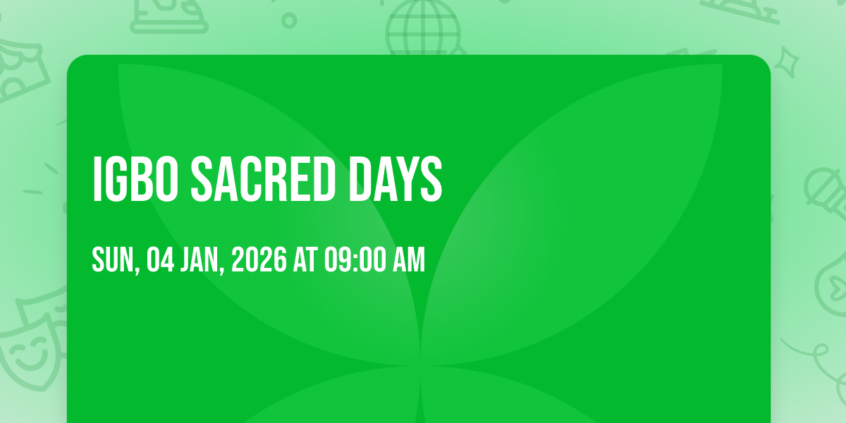 Igbo Sacred days at Ehere, Rivers, Nigeria, Port Harcourt on 4th ...