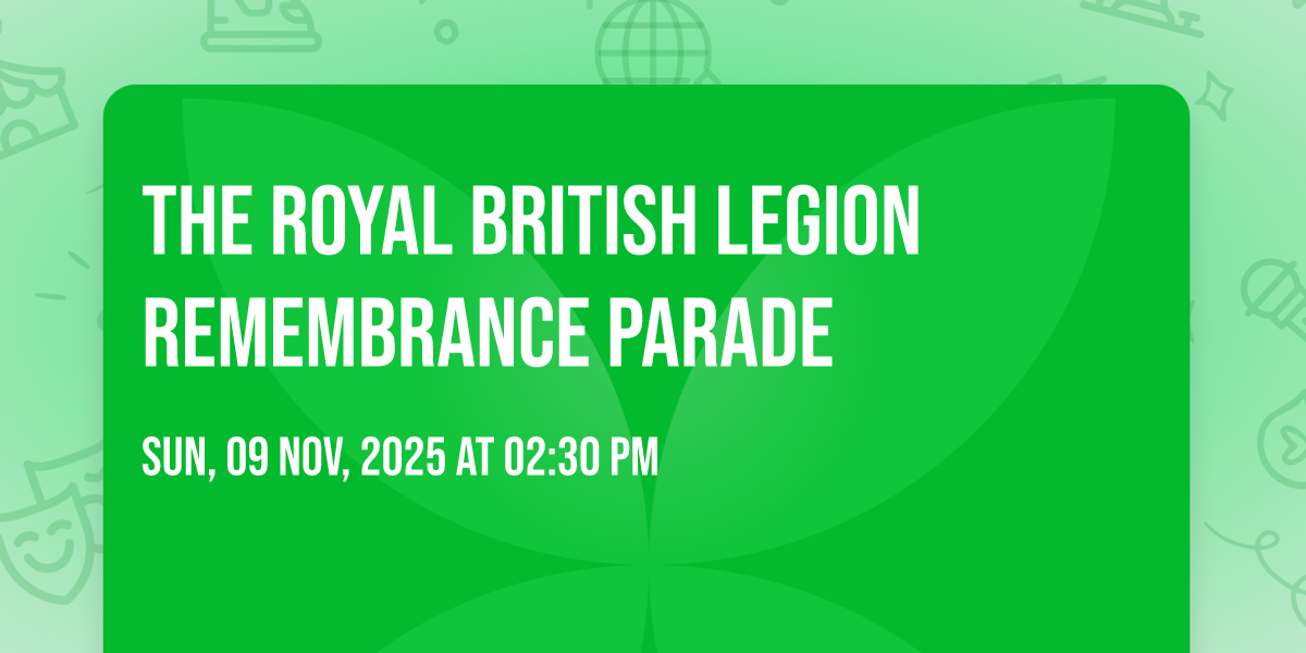 The Royal British Legion Remembrance Parade, Camberley Town Centre, 9 ...