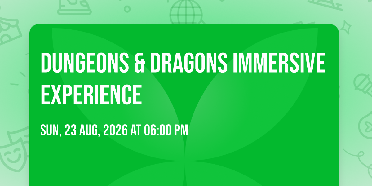 Dungeons & Dragons Immersive Experience – Things to Do in London ...