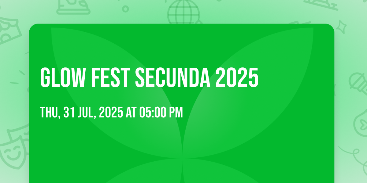 Glow Fest Secunda 2025 at Lake Umuzi Waterfront, Secunda on 31st July, 2025