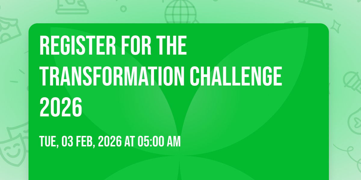 Register for the Transformation Challenge 2026 at 14701 West 65th Way ...