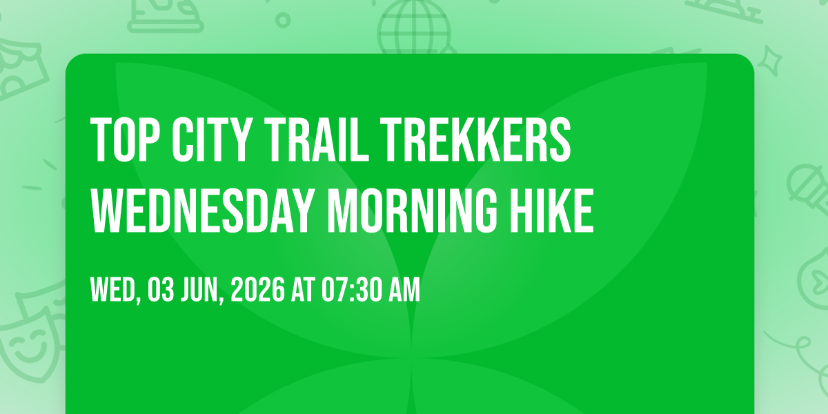 Top City Trail Trekkers Wednesday morning hike , Skyline Park, Topeka ...