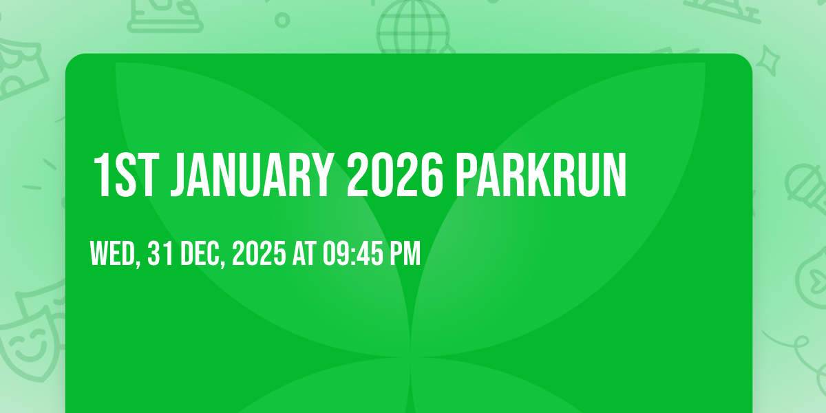 1st January 2026 parkrun, 15 Hanlin Road, Cambridge, New Zealand, 31 ...