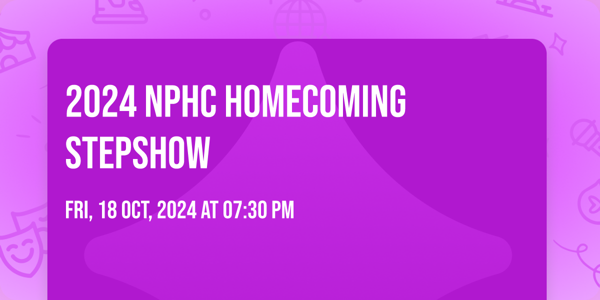 2024 NPHC Homecoming Stepshow at Bennett Auditorium, Hattiesburg on ...