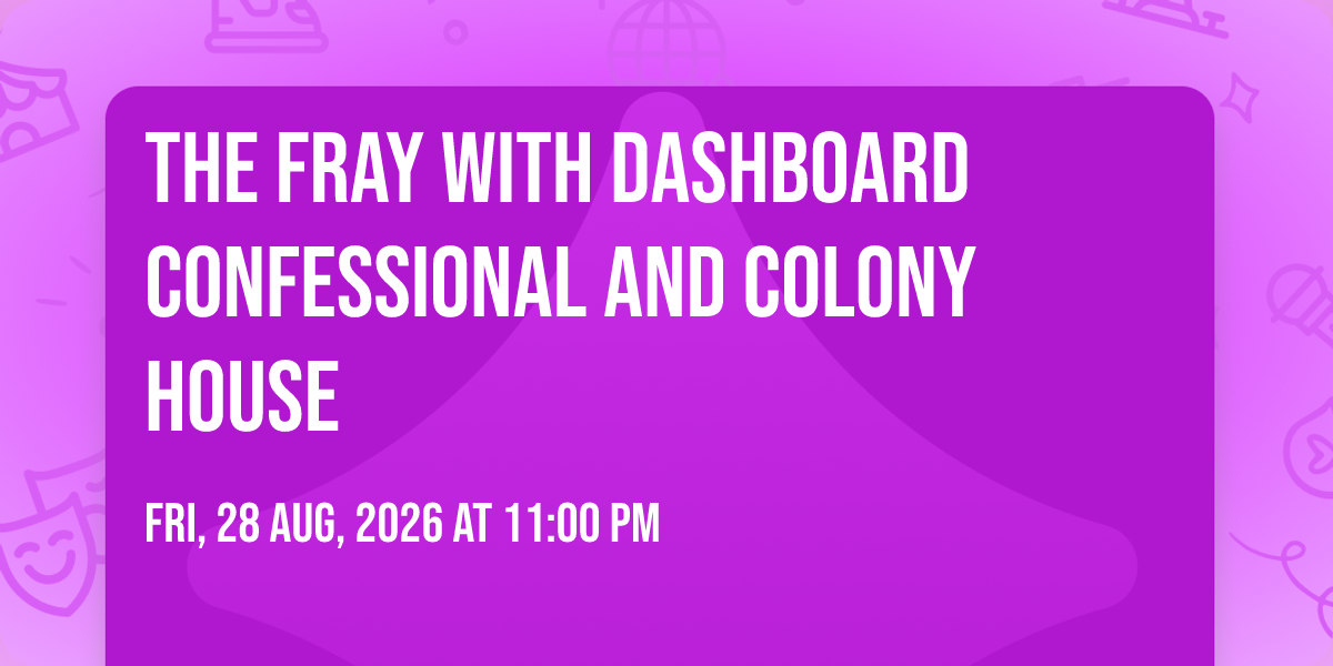 The Fray with Dashboard Confessional and Colony House, Michigan Lottery ...