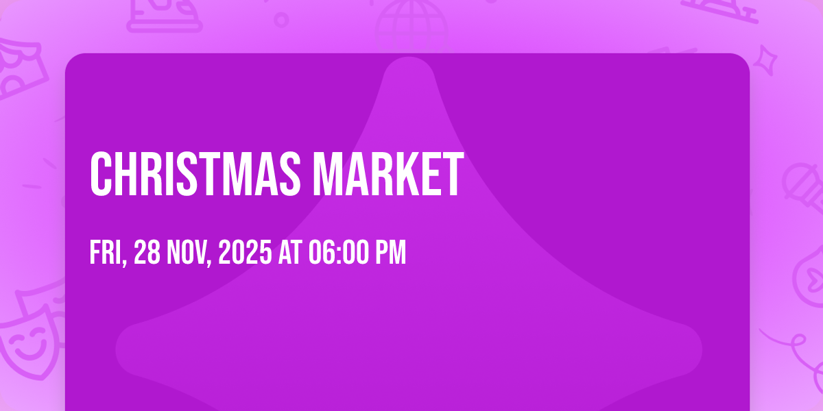 Christmas Market , Aghamore, Castlebar, 28 November 2025 | AllEvents