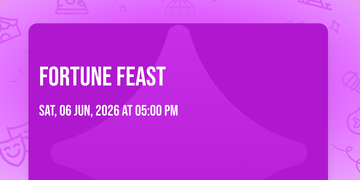 Fortune Feast , New Moon, Sydney, 6 June 2026 | AllEvents