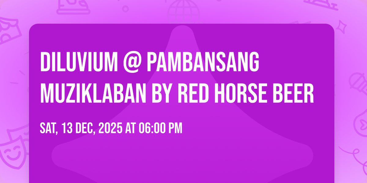 DILUVIUM @ Pambansang Muziklaban by Red Horse Beer at MO2 Restobar ...