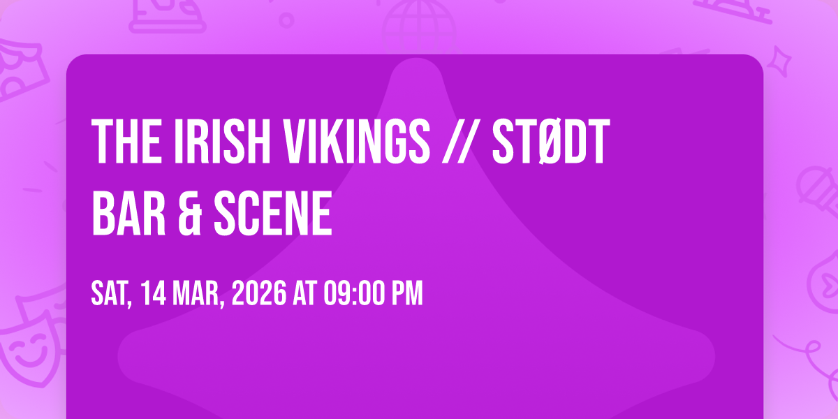 The Irish Vikings // Stødt Bar & Scene, Stødt Bar & Scene, Volda, 14 ...