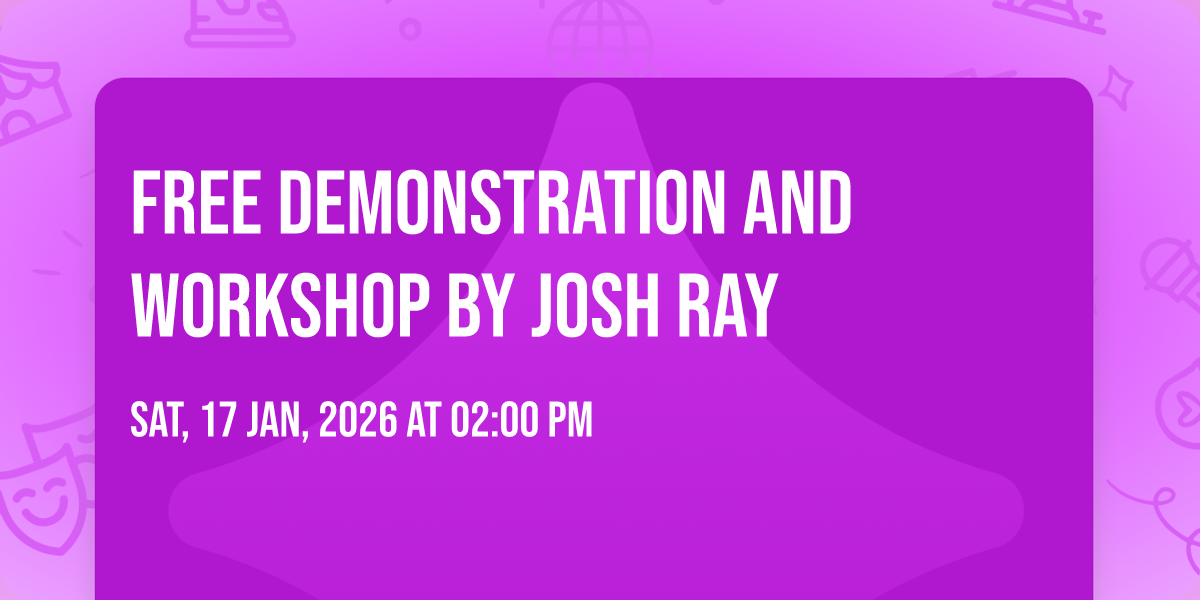 Free Demonstration and Workshop by Josh Ray , West Hamlin Community ...