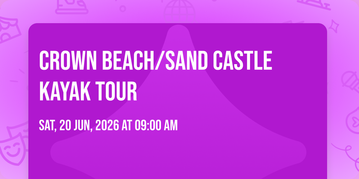 Crown Beach/Sand Castle Kayak Tour, Encinal Boat Ramp, Alameda, 20 June ...