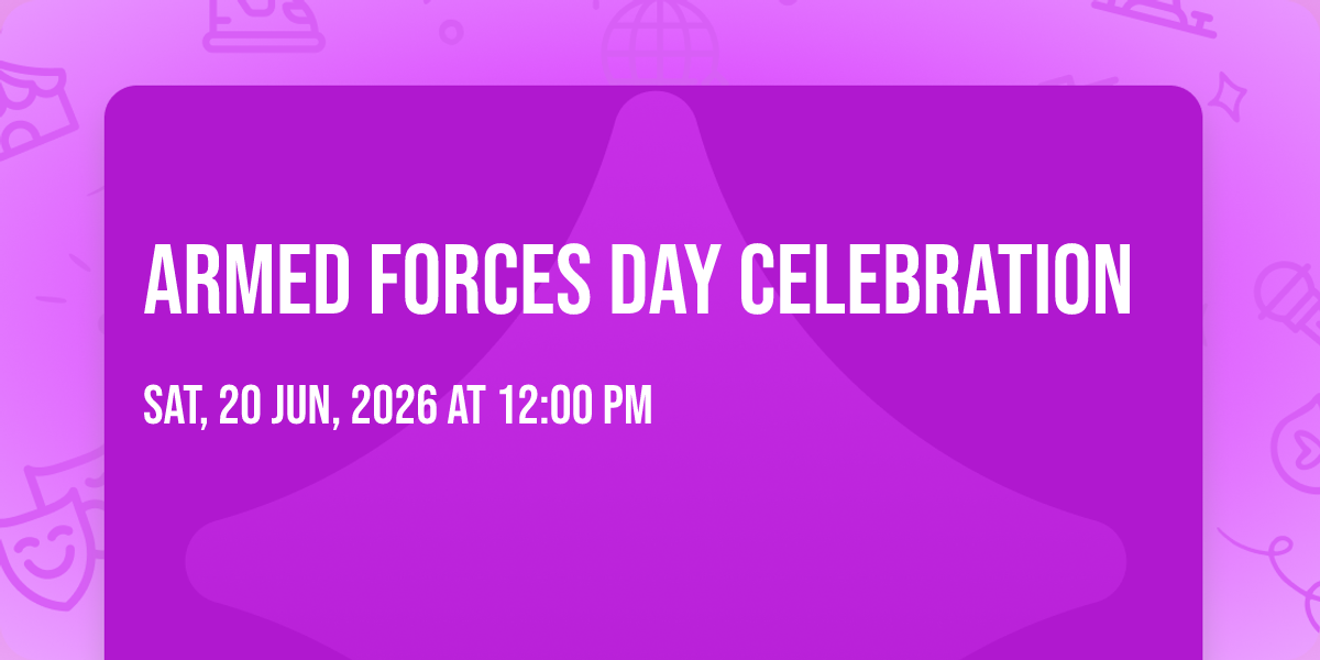 Armed Forces Day Celebration, 9 Market Place, Devizes, 20 June 2026 ...