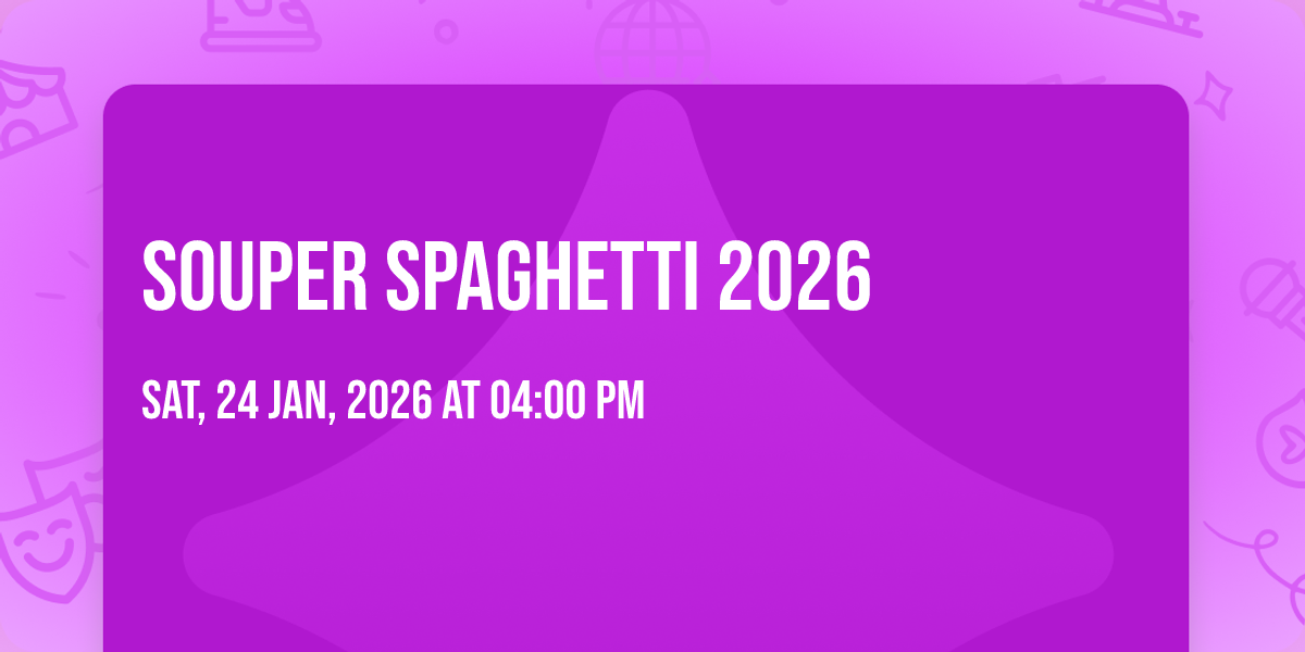 Souper Spaghetti 2026, 6600 29e Avenue, Laval, QC H7R 3M3, Canada, Deux ...