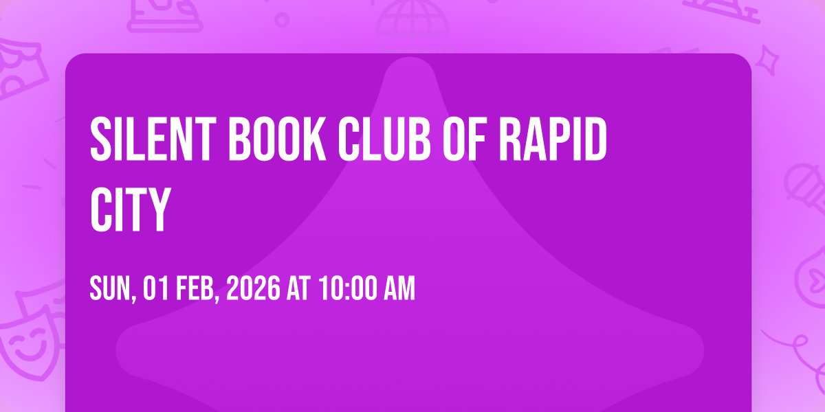 Silent Book Club Of Rapid City at Pure Coffee Hub LLC, Rapid City on ...