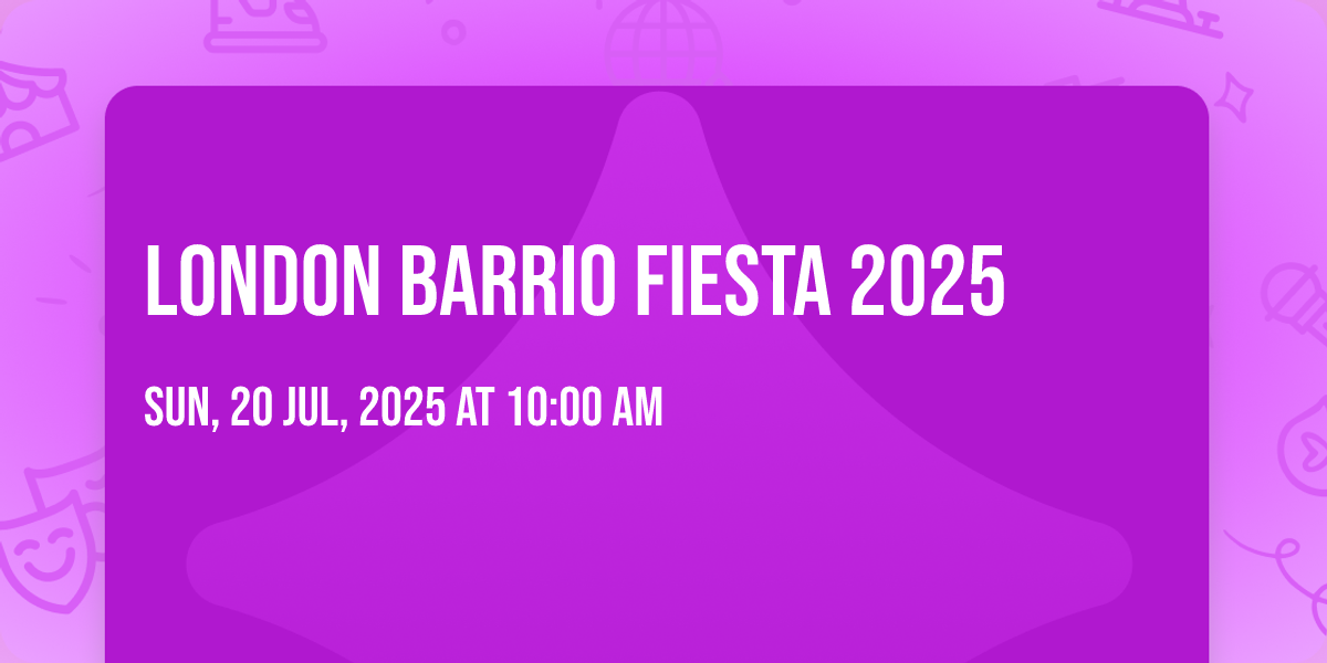 London Barrio Fiesta 2025, Apps Court Farm :-), Walton-on-thames, 20 ...