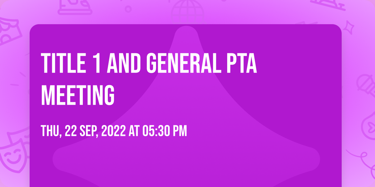Title 1 and General PTA meeting at Read-Pattillo Elementary School, New ...