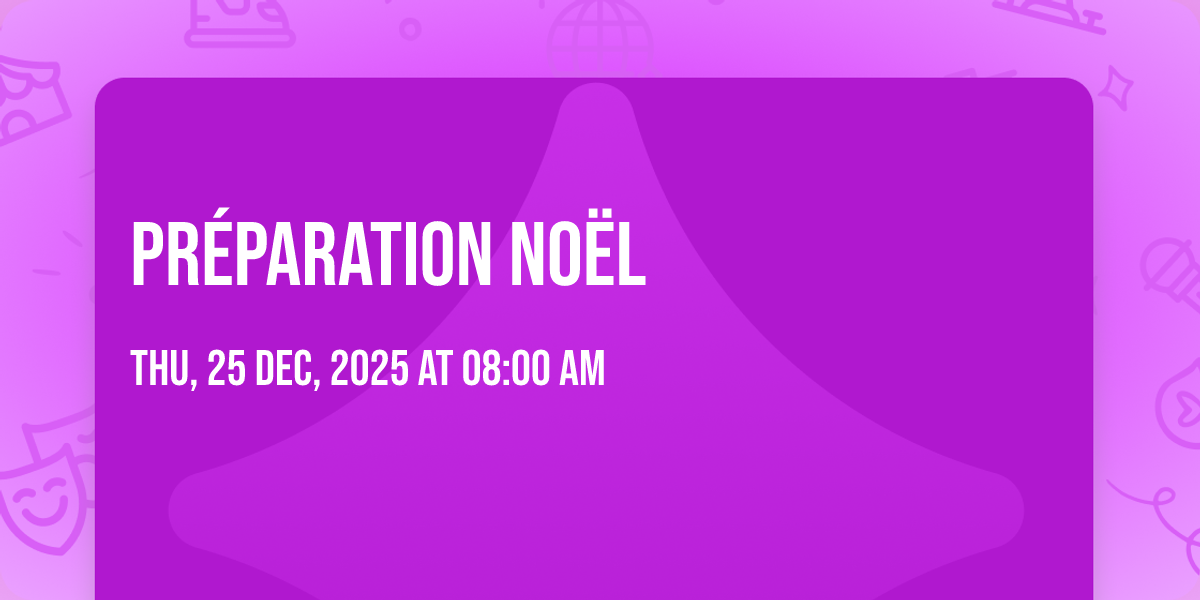 Préparation Noël , Fass, Dakar, Senegal, 25 December 2025 | AllEvents
